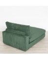 Modulo Sofa Chaise Longue Moderno Bombazine Cores Verde Abeto